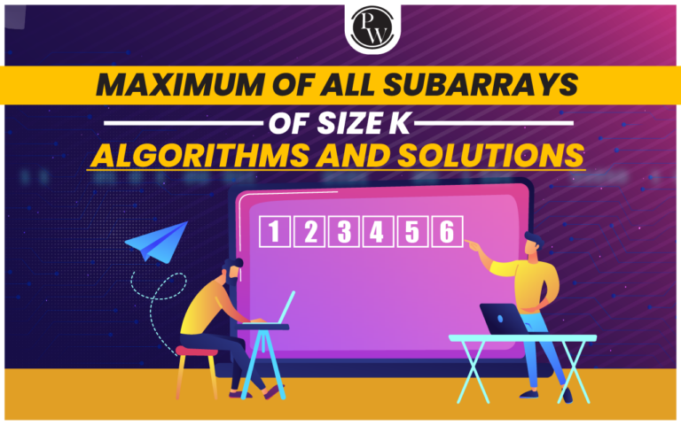Maximum of All Subarrays of Size K Algorithms and Solutions - PW Skills | Blog